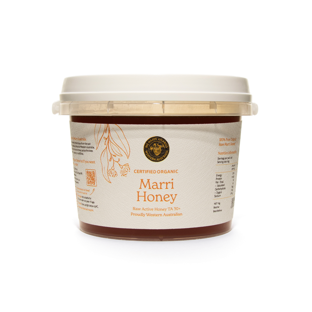 Pure Certified Organic Marri Honey | Natural 30+ TA Strength