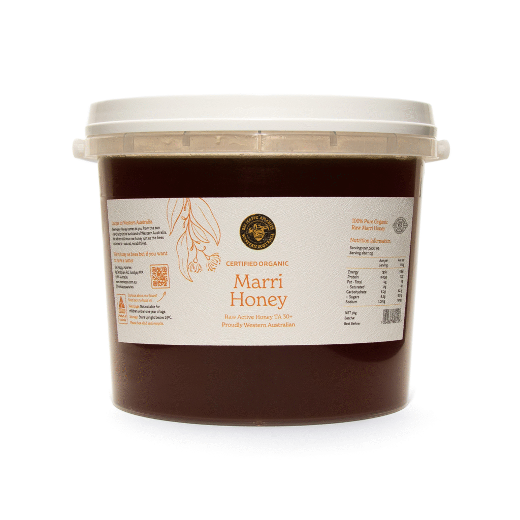 Pure Certified Organic Marri Honey | Natural 30+ TA Strength